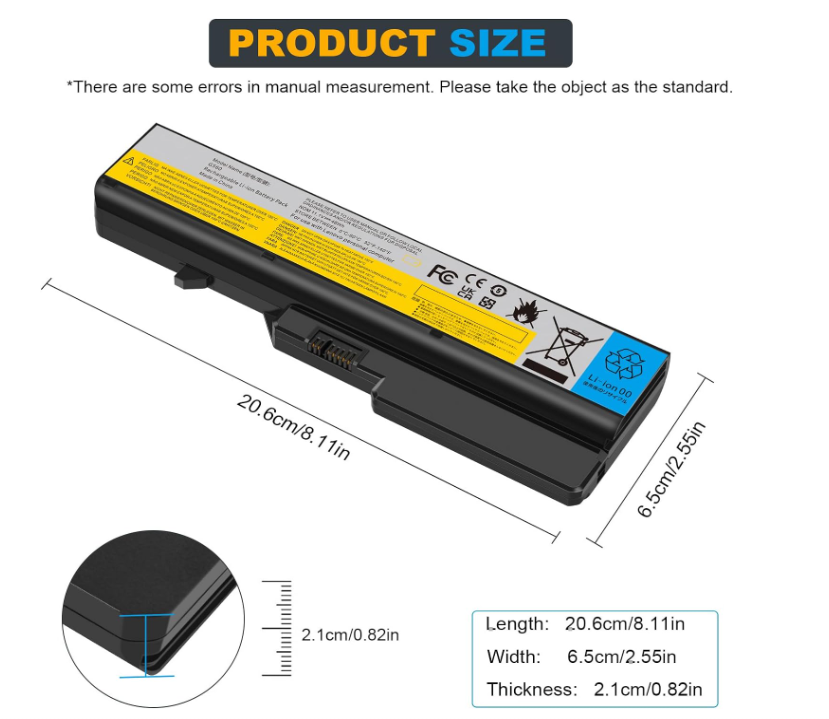 Батарея для ноутбука Lenovo IdeaPad G460 G470 G560 G570 Z570 ...